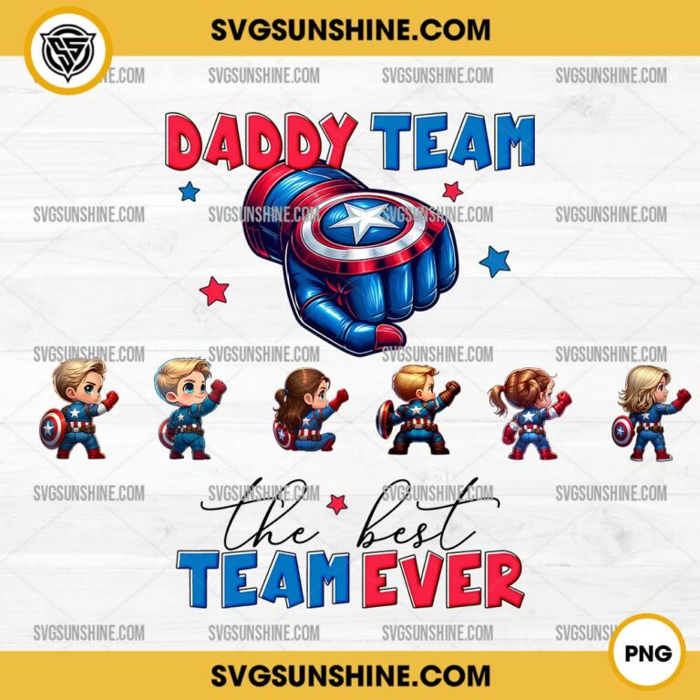 Bundle Custom Daddy Team PNG, Captain America Dad Fist Bump PNG, Captain America Dad PNG ...
