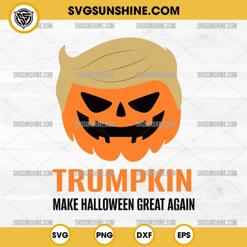 Halloween Trumpkin Make Halloween Great Again SVG, Trump Pumpkin SVG ...