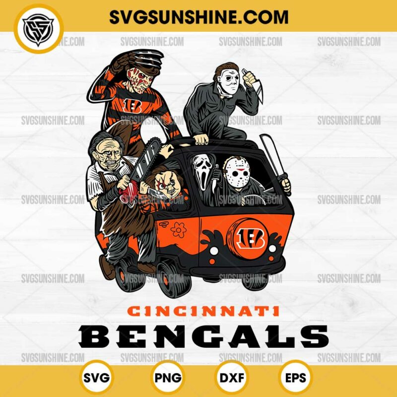 Horror Characters Las Vegas Raiders SVG, NFL Football Halloween SVG
