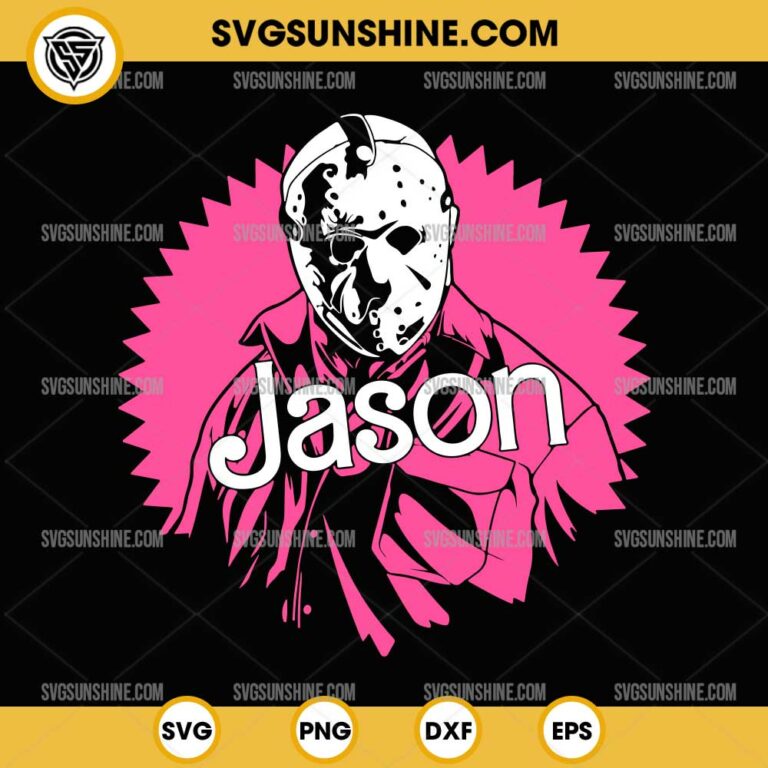 Jason Voorhees SVG, Pink Jason Voorhees SVG, Horror Jason Voorhees ...