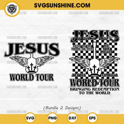 Jesus World Tour SVG, Trendy Christian SVG, Jesus SVG, Religious SVG ...