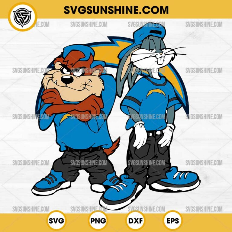 Looney Tunes Tasmanian Devil And Bugs Bunny Los Angeles Chargers ...