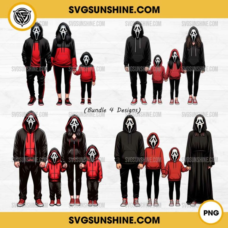 Ghostface Family PNG Bundle, Ghostface Dad Mom PNG, Horror Family ...