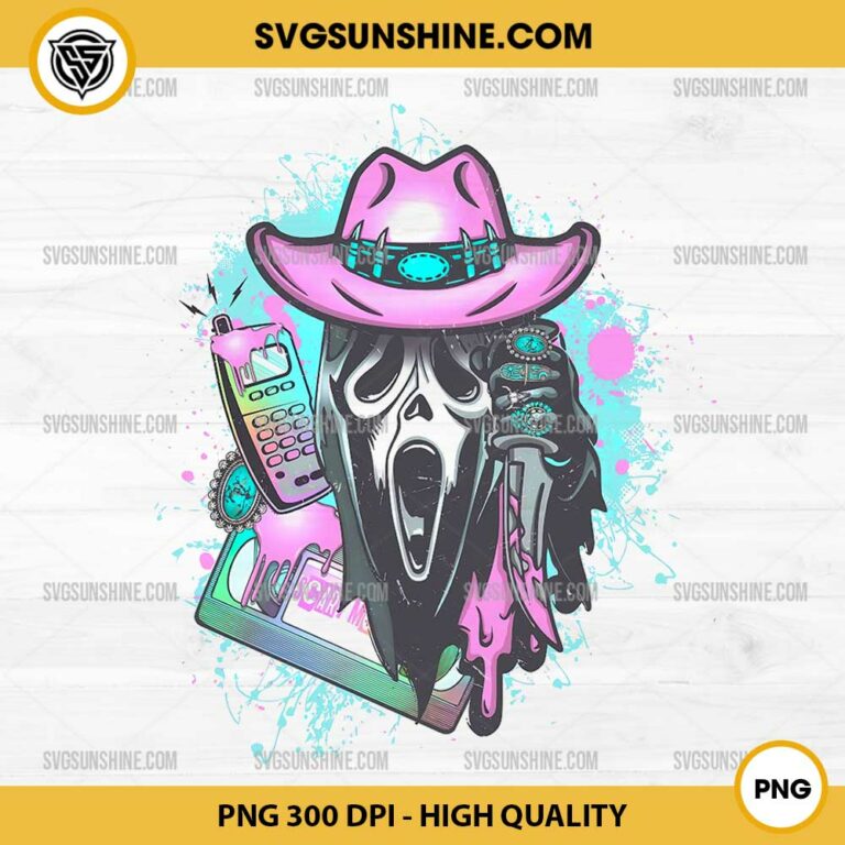 Cowboy Ghostface PNG, Ghostface Scream PNG, Horror Movie PNG, Vintage ...