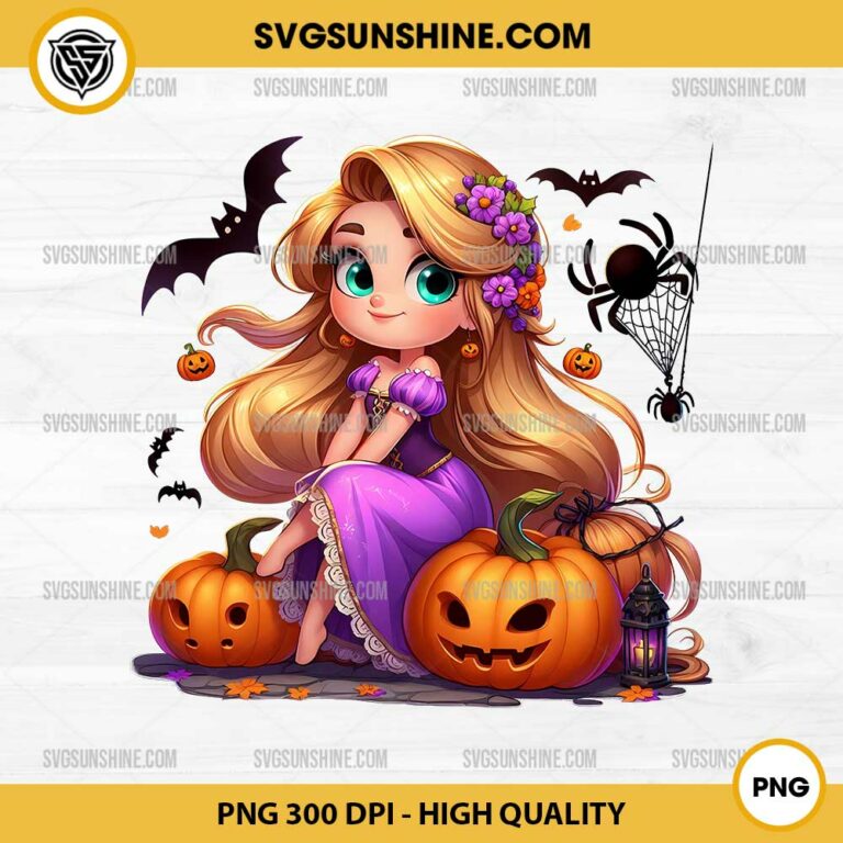 Disney Princess Rapunzel Halloween SVG PNG Vector Clipart