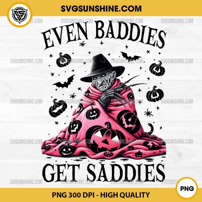 Ghostface Even Baddies Get Saddies PNG, Scream Ghostface PNG, Horror ...