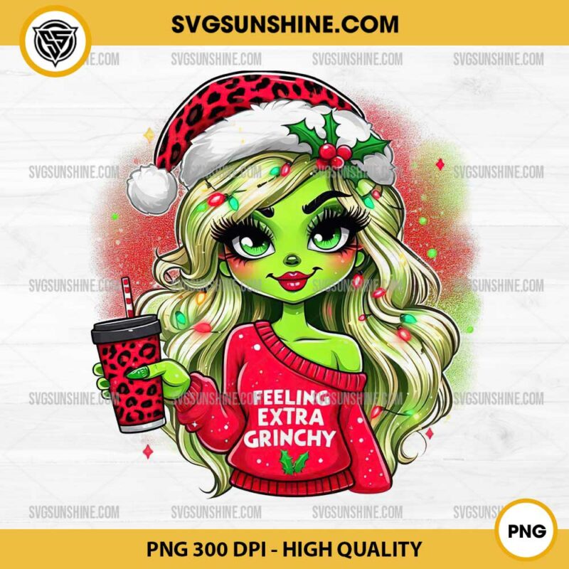 Bougie Girl Grinch Christmas PNG, Grinch Girl Cute Boujee PNG, Grinch ...
