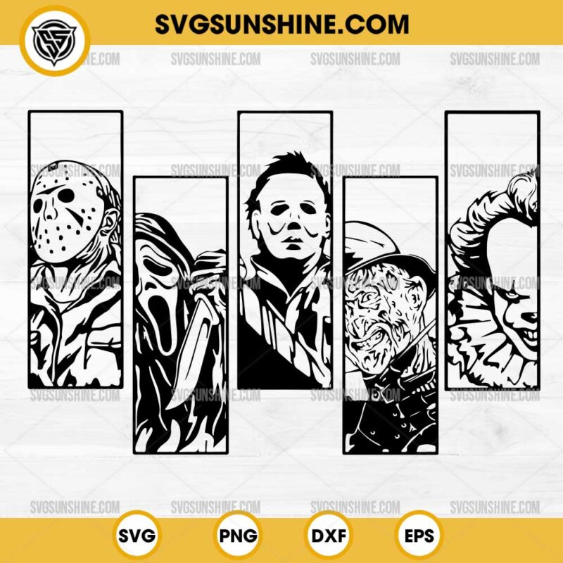 Halloween Horror Movie Killers SVG File, Halloween Horror Friends SVG ...