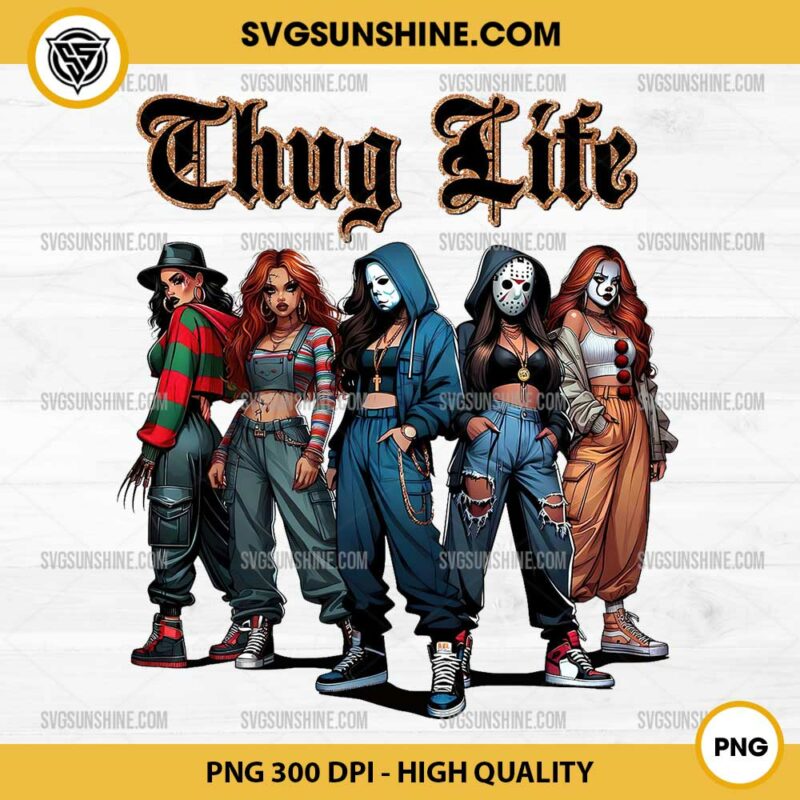 Horror Girl Thug Life PNG, Girls Horror Movie Killer PNG, Halloween ...