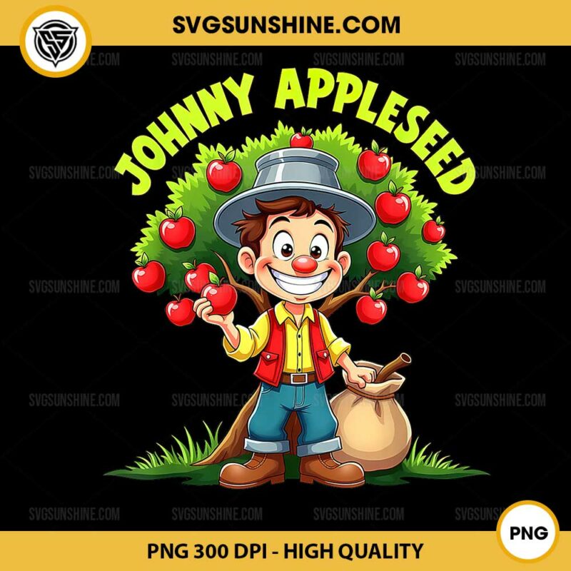 Happy Johnny Appleseed Day PNG, Johnny Appleseed PNG File Designs For ...