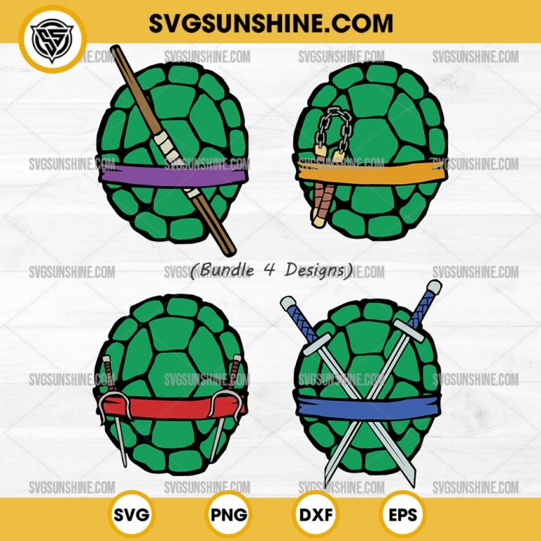 Teenage Mutant Ninja Turtles SVG Bundle, Turtle Costume SVG, Turtle ...