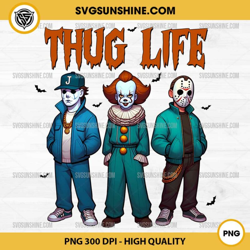 Thug Life Jason Voorhees PNG, Thug Life Pennywise PNG, Thug Life ...