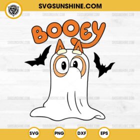 Booey Bingo Ghost Halloween SVG, Bluey Bingo Halloween SVG, Cartoon ...