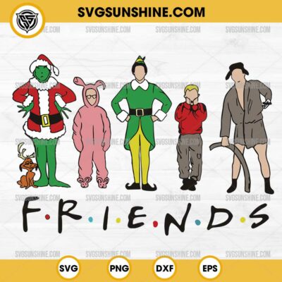 Christmas Friends SVG, Christmas Movie Characters SVG, Friends ...