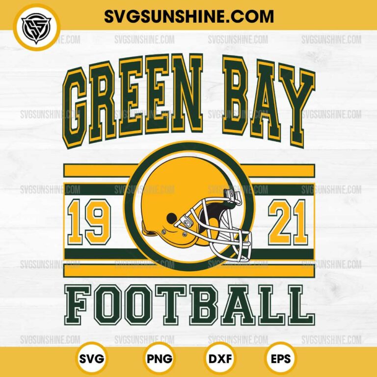 Green Bay Packers Football SVG, Green Bay Packers Est 1921 SVG, Green ...