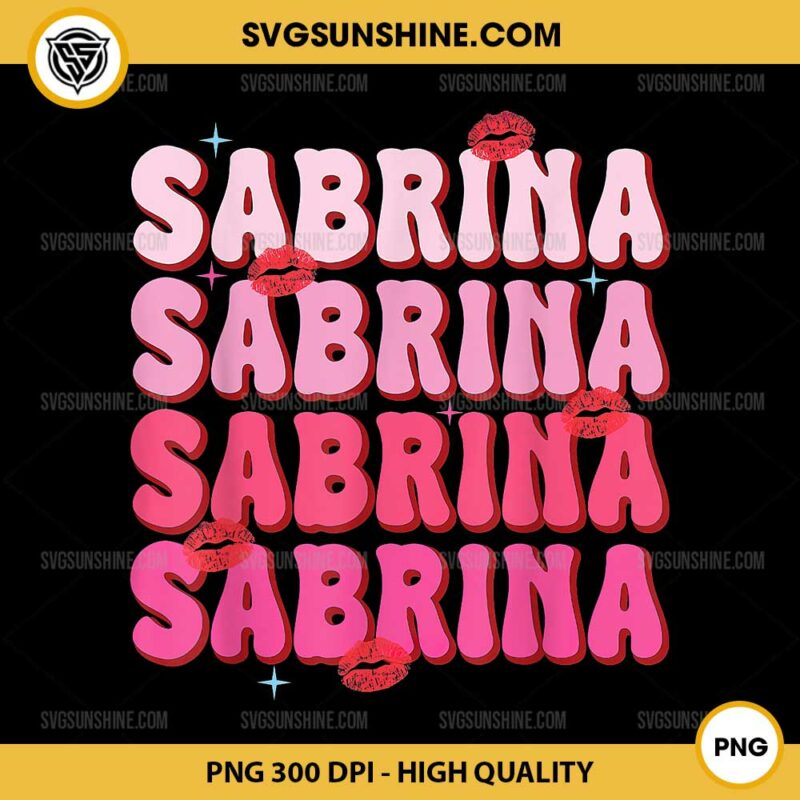 Sabrina PNG, Personalized Name PNG, I Love Sabrina PNG