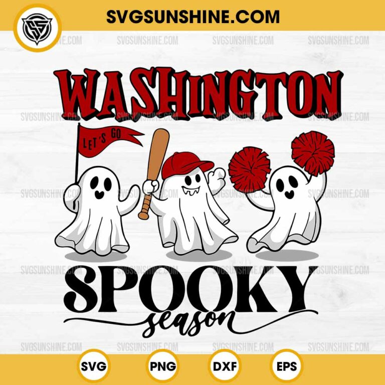 Washington Nationals Baseball Spooky Season SVG, Let’s Go Washington ...