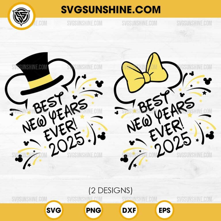 Mickey New Year 2025 SVG Bundle, Disney New Years 2025 SVG, Happy New ...