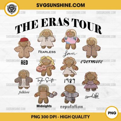 Gingerbread The Eras Tour PNG, Gingerbread Taylor Swift Albums ...