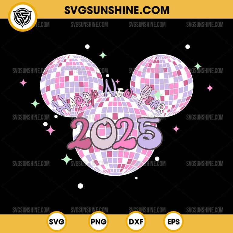 Mickey New Year 2025 SVG Bundle, Disney New Years 2025 SVG, Happy New ...