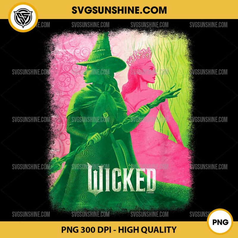 Wicked 2024 Elphaba And Glinda PNG, Elphaba PNG, Glinda PNG, Wicked ...