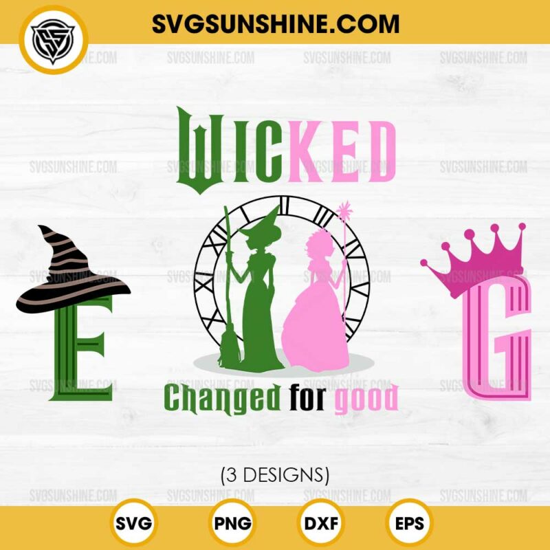 Silhouette Elphaba And Glinda SVG, Elphaba Wicked SVG, Glinda Wicked SVG
