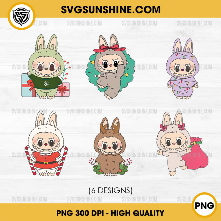 Bundle Labubu Christmas PNG, Santa Labubu PNG, Labubu Christmas Lights ...