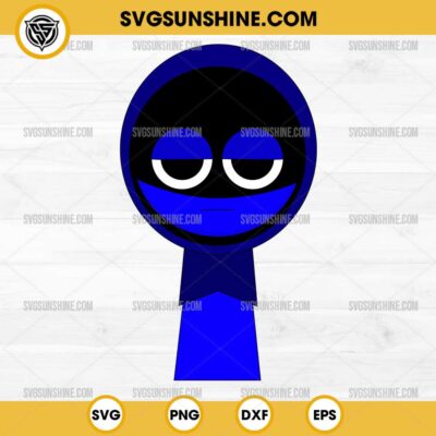 Blue Jevin Incredibox Sprunki SVG, Jevin Blue Sprunki Toys SVG