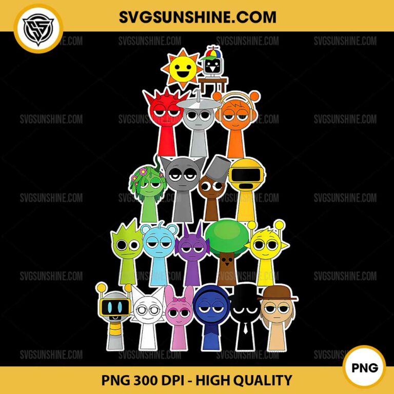 All Sprunki Toys Around Mr Sun PNG, Incredibox Sprunki PNG