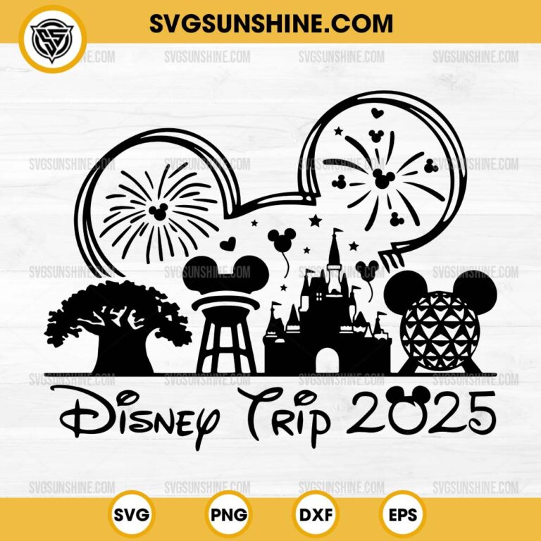 Disney 2025 SVG Bundle, Mickey Minnie 2025 SVG, Disney 2025 SVG