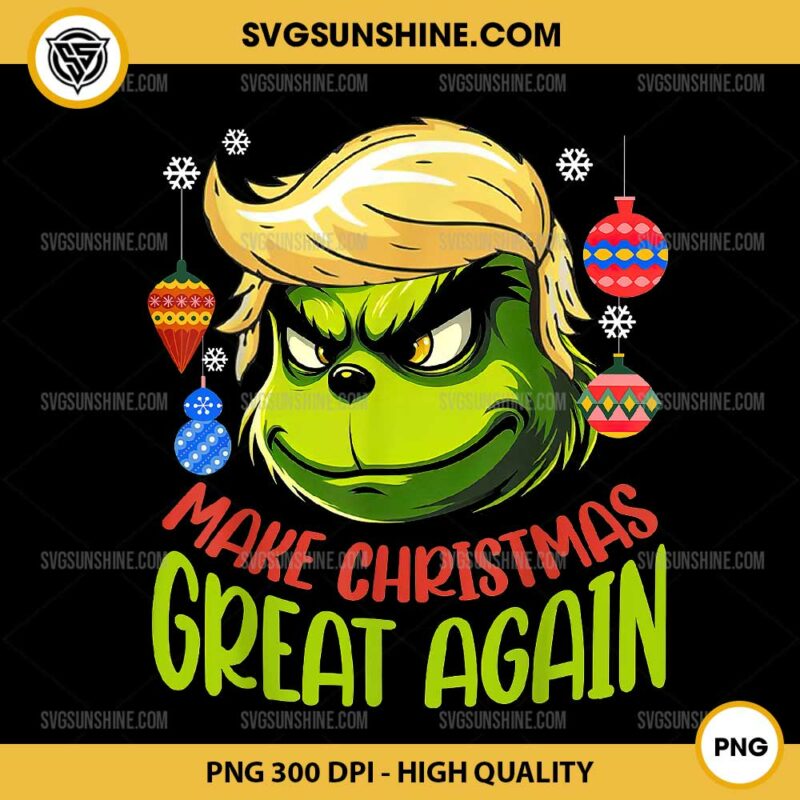 Grinch Trump Christmas PNG, Make Christmas Great Again PNG, Donald ...