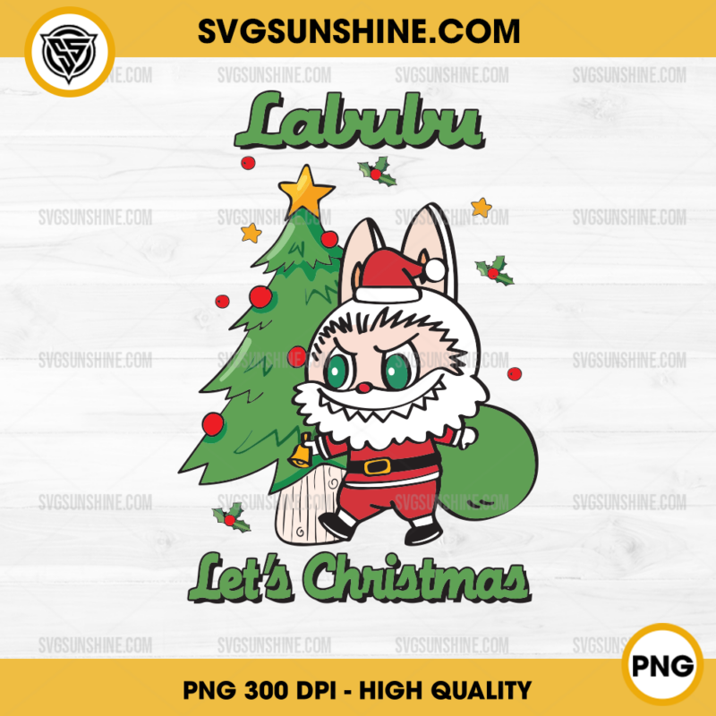 Bundle Labubu Christmas PNG, Santa Labubu PNG, Labubu Christmas Lights ...