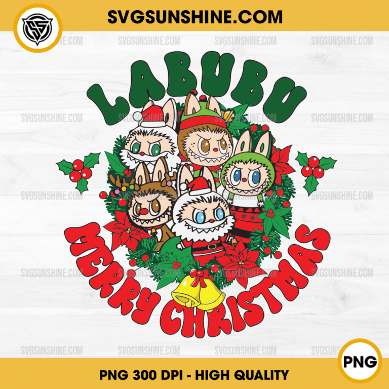 Labubu Christmas PNG Bundle, Labubu Santa Hat PNG, Christmas Labubu The ...