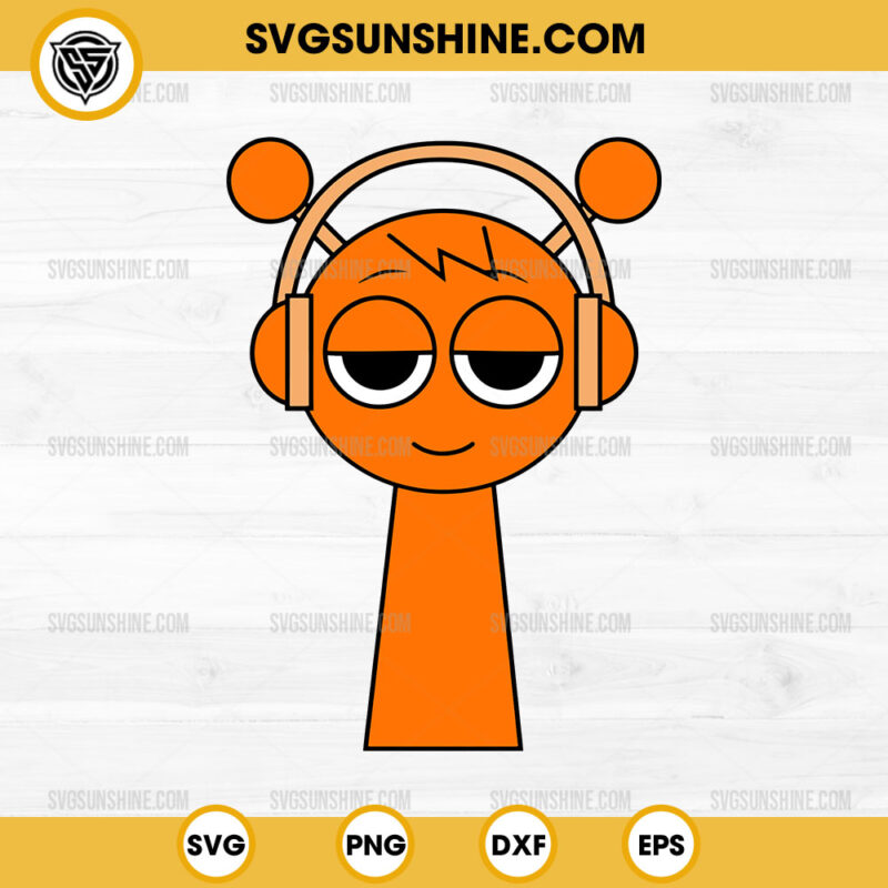 Orange Oren Incredibox Sprunki SVG, Oren Orange Sprunki Toys SVG