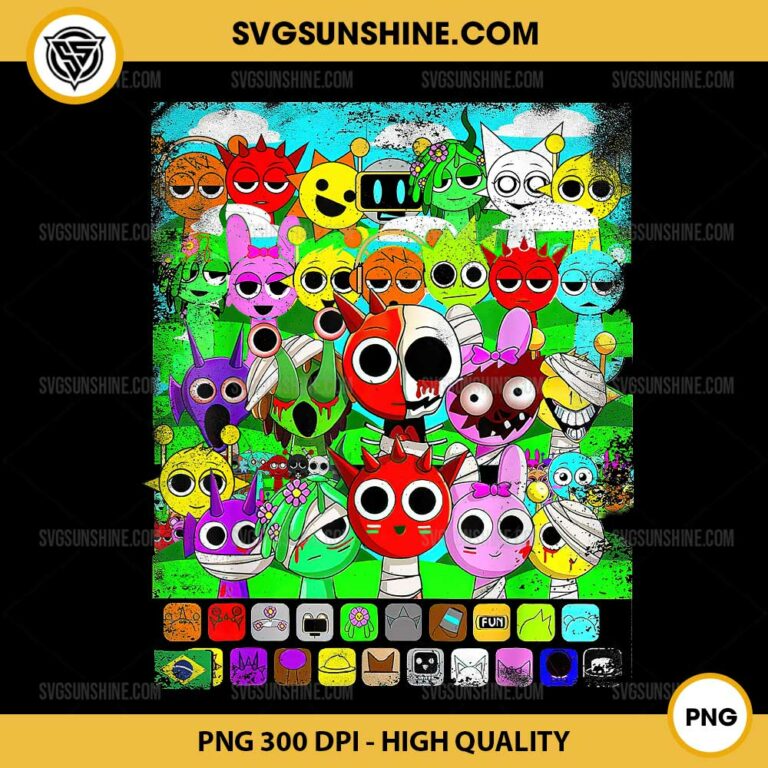 Sprunki Beats Team PNG File, Horror Sprunki Game PNG, All Sprunki Toys ...
