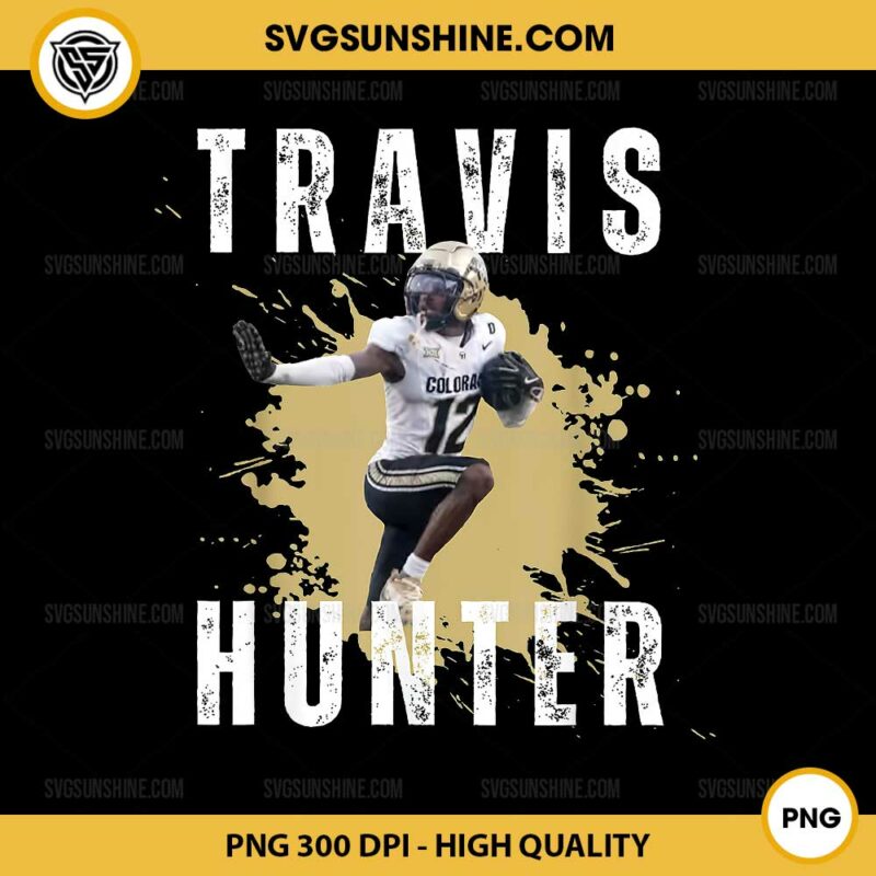 Vintage Travis Hunter PNG, Colorado Buffaloes Football Player PNG