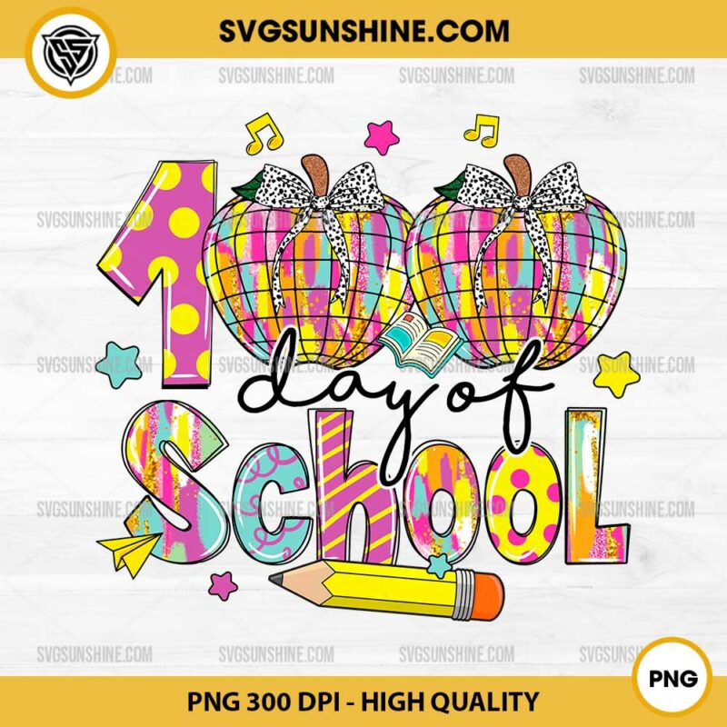 Coquette Bow Apple 100 Days School PNG, 100 Days School PNG, Coquette ...