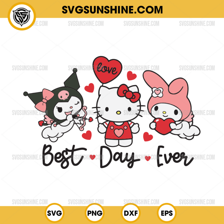 Hello Kitty and Friends Valentines Day SVG, Hello Kitty Kuromi My ...
