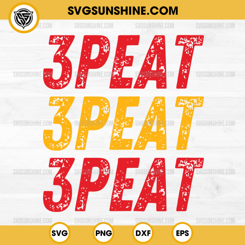 3 PEAT SVG, Chiefs 3 Peat SVG, Kansas City Chiefs Super Bowl LIX SVG ...