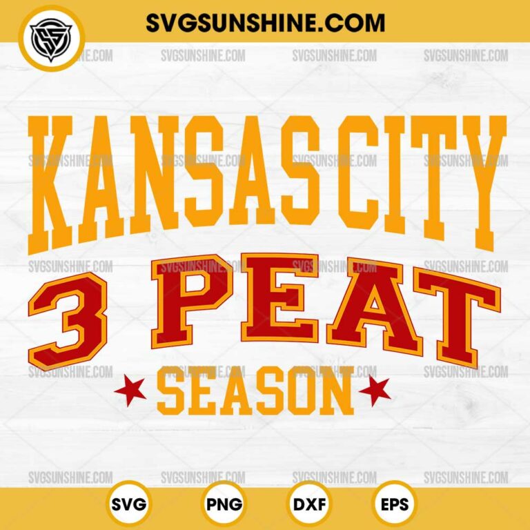 Kansas City Chiefs 3Peat SVG, Kc Chiefs SVG, Kc Chiefs 2025 SVG, Chiefs ...