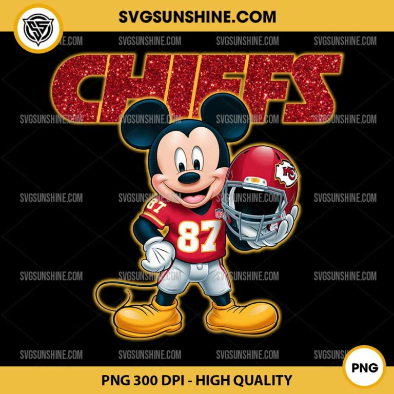 Mickey Mouse 87 Kansas City Chiefs PNG, Kansas City Mickey Football PNG ...