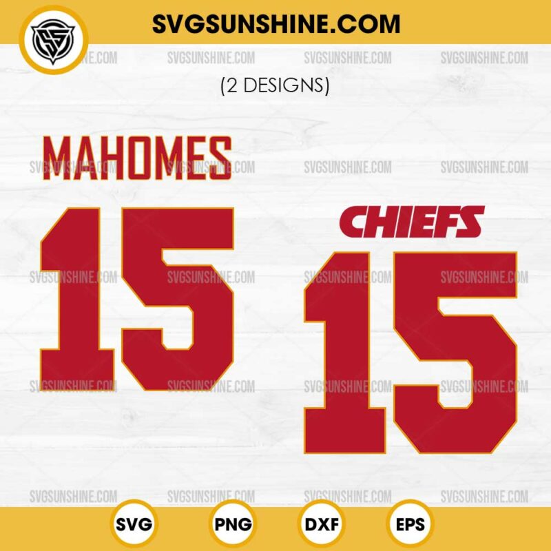 Patrick Mahomes 15 SVG, Patrick Mahomes Kansas City Chiefs 15 SVG ...