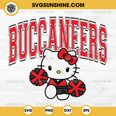 Hello Kitty Tampa Bay Buccaneers SVG, Hello Kitty Cheerleader SVG ...