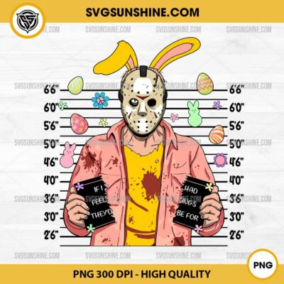 Jason Voorhees Easter Bunny PNG, Horror Easter Day PNG