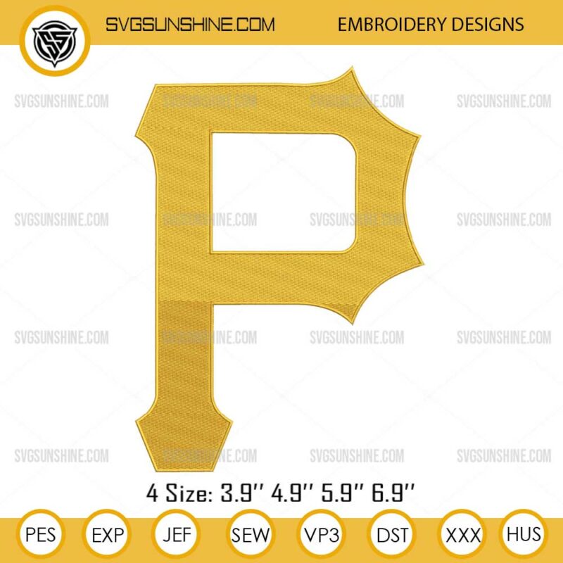 Pittsburgh Pirates Logo Embroidery Design Files