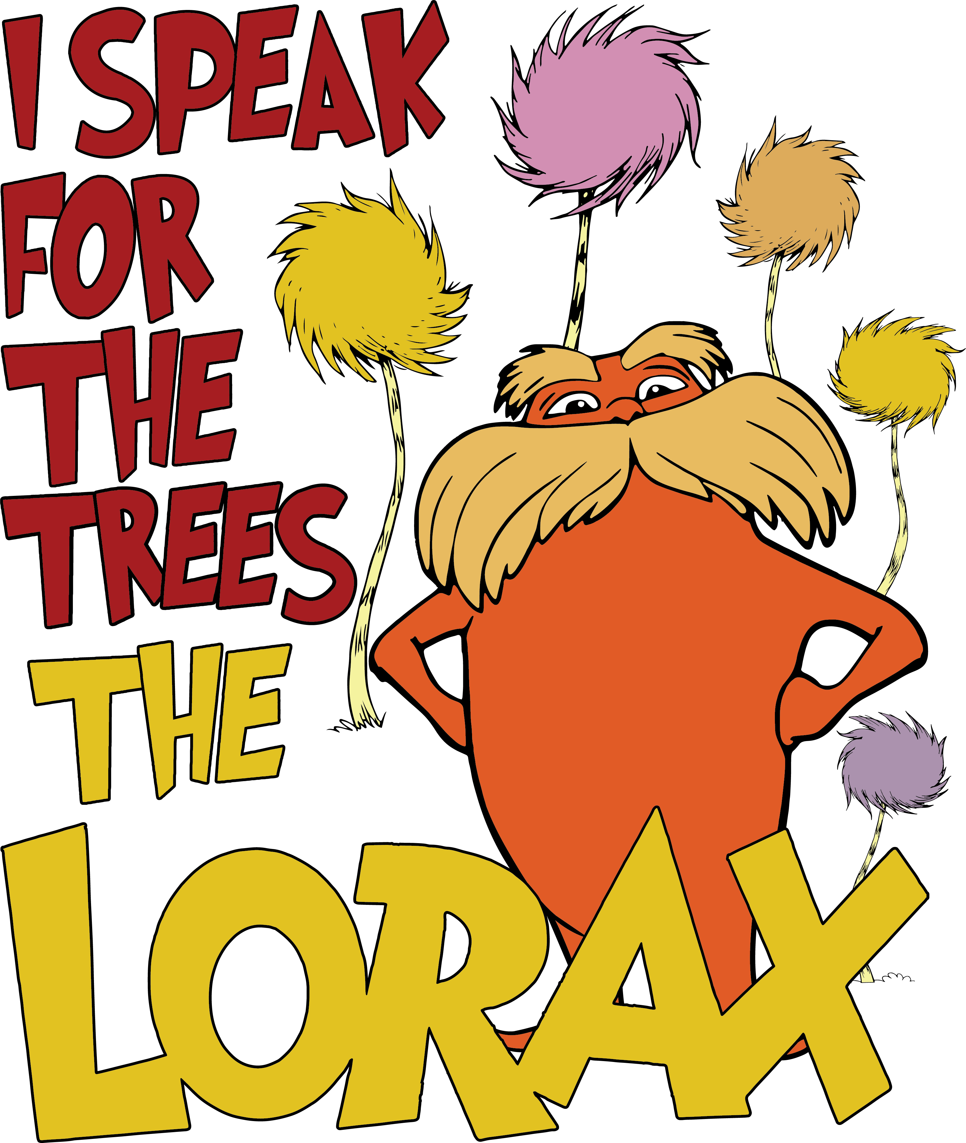 The Lorax I Speak For The Trees SVG, Dr Seuss The Lorax SVG