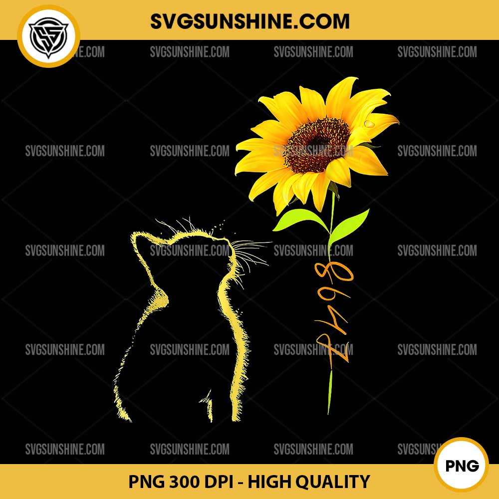 86 47 Cat Sunflower PNG, 8647 Subtle Anti Trump PNG