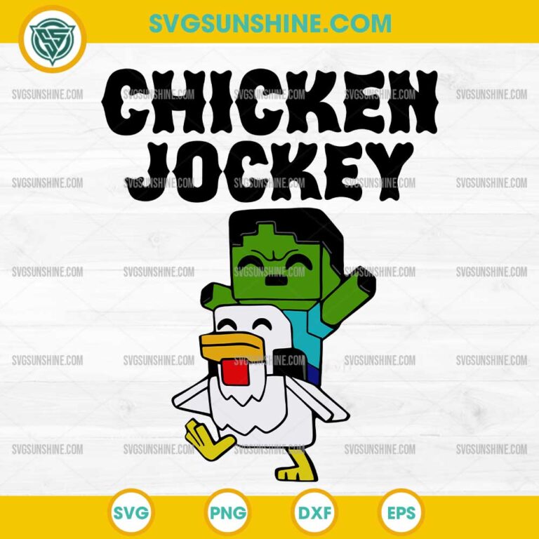 Chicken Jockey SVG, Minecraft Movie SVG, Chicken Jockey 2025 SVG