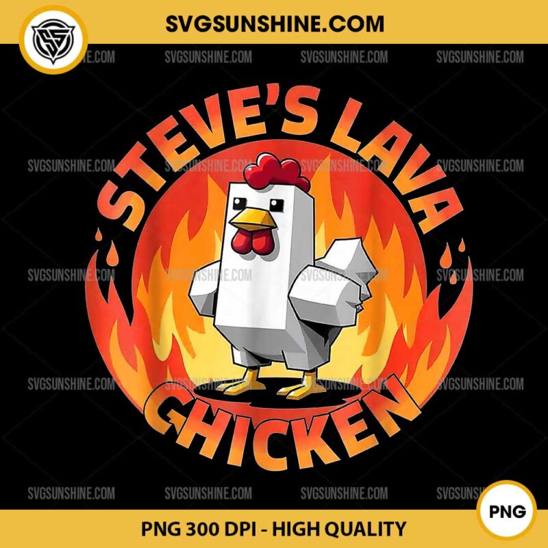A Minecraft Movie - Steve's Lava Chicken PNG