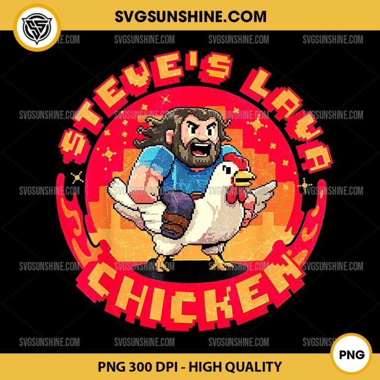 Steves Lava Chicken PNG, Meme Steve Pixel Gaming PNG, Steve Chicken ...